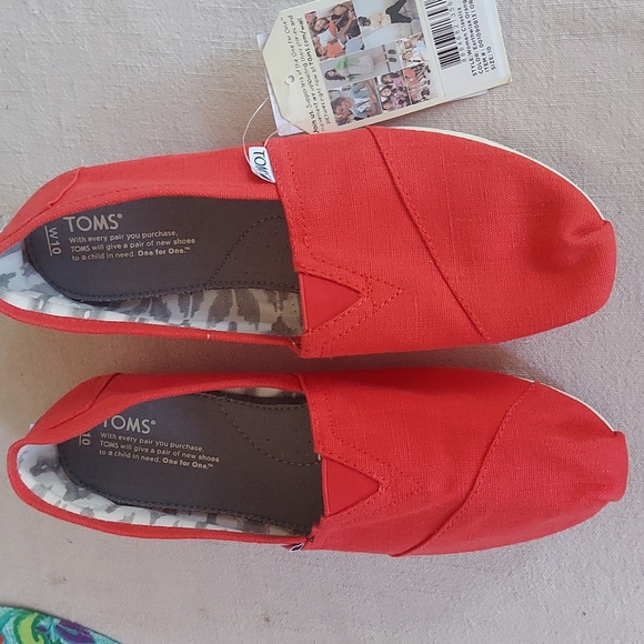 Toms | Shoes | Nwt Toms Womens Alpargata Shoes W Earthwise Orange Comes ...